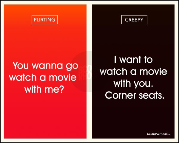 There Is a Thin Line Between Flirting & Being Creepy. These Posters ...