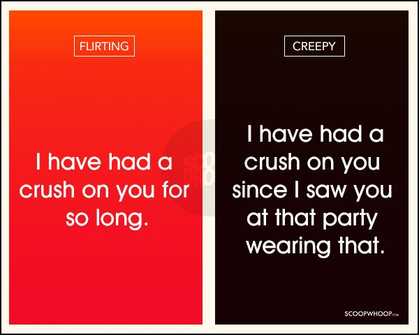 There Is a Thin Line Between Flirting & Being Creepy. These Posters ...