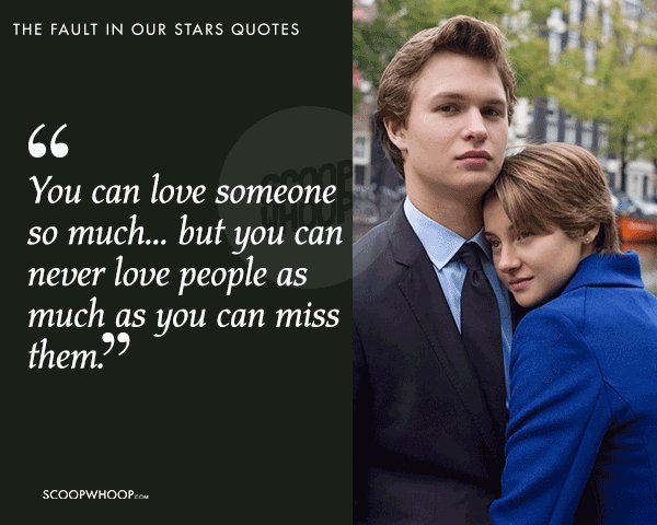 20 Quotes From ‘The Fault In Our Stars’ About Love, Pain & Grief That ...