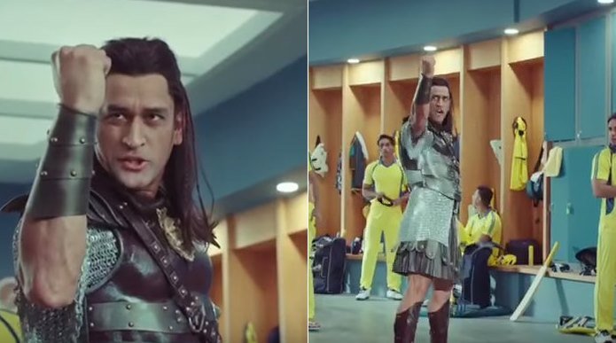 Dhoni Is A Warrior In This New Ad But It’s His Long Hair That’s Taking ...