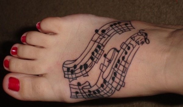 50 Beautiful Tattoos That’ll Go Perfectly In Tune with Every Music ...