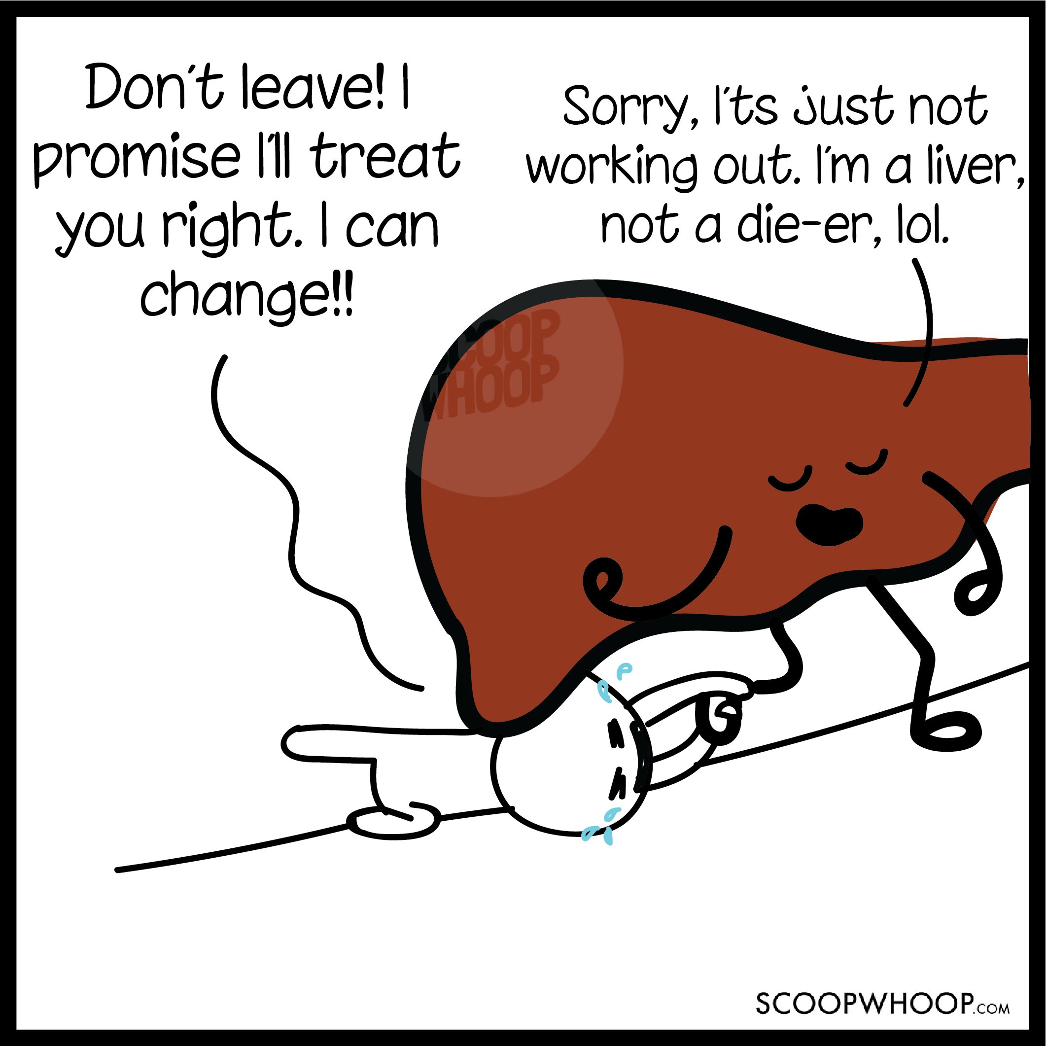 This Is What Conversations Between You & Your Liver Would Look Like