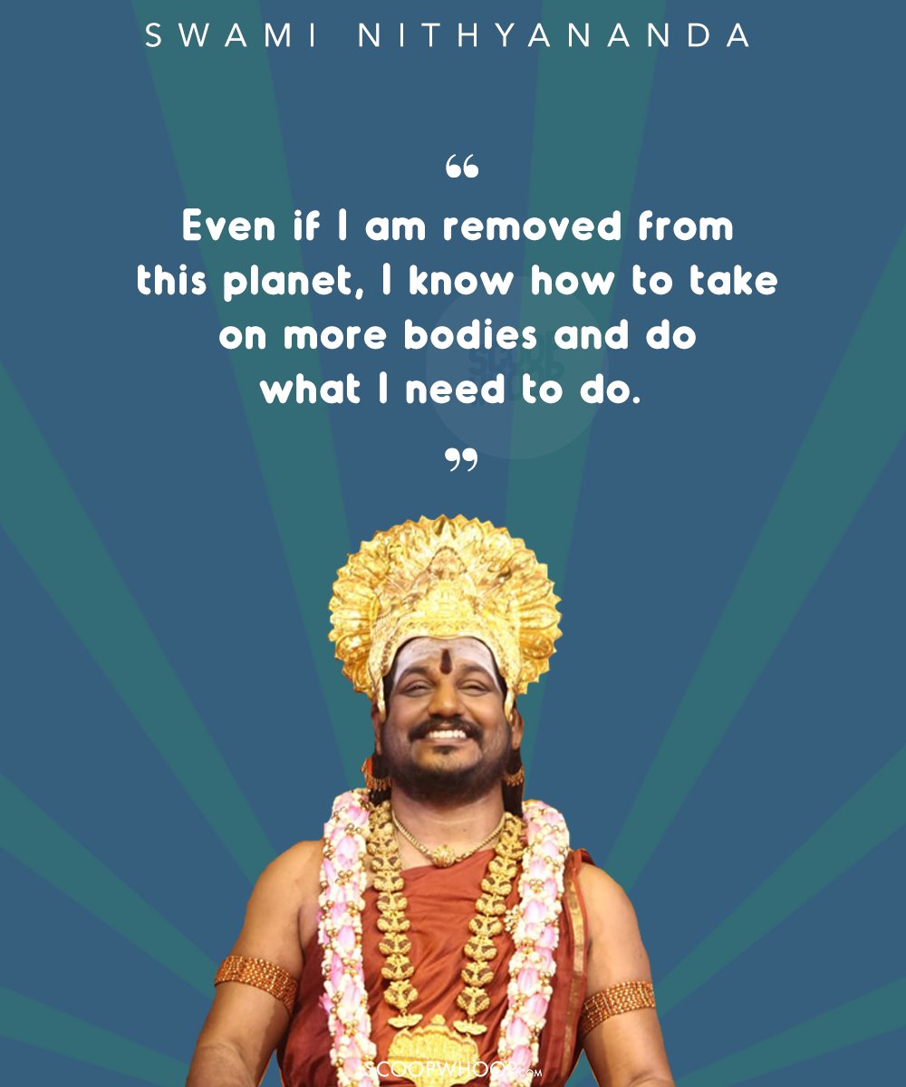 15 Swami Nithyananda Funny Quotes Which Proves Common Sense Is For Losers