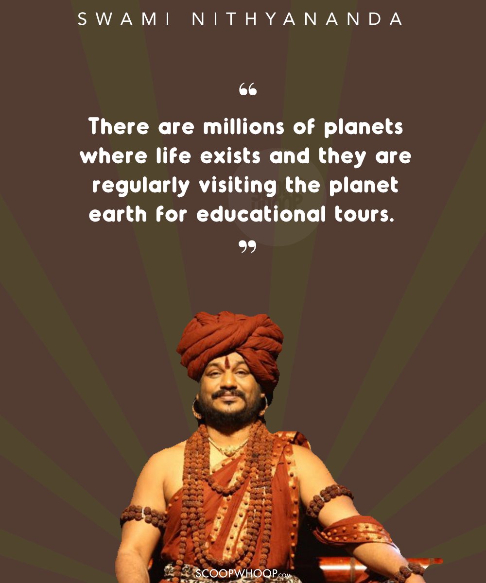 15 Swami Nithyananda Funny Quotes Which Proves Common Sense Is For Losers