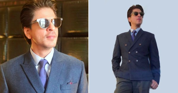 SRK Showed Up In London In A Blue Suit Looking Dapper AF & My Inner ...