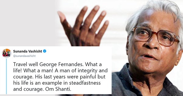 Former Defence Minister, George Fernandes Passes Away At The Age Of 88 ...