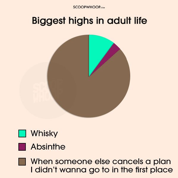 20 Pie Charts On Adulting So You Can Laugh At Your Failure Before ...