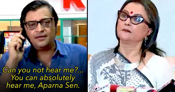 Arnab Goswami Shouting At Aparna Sen At A Press Conference Has Left ...