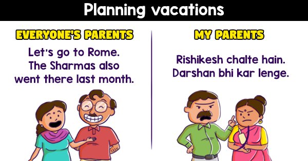 Posters that show how my parents in ordinary parents Vs everyone else's ...