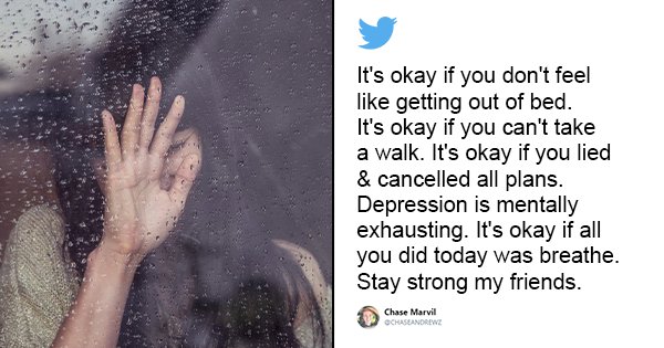 People On Twitter Talk About How To Fight Depression