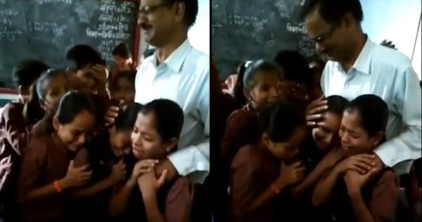 Viral Video Of Student And Teacher Crying As He Leaves School