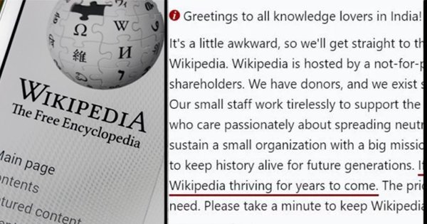 Wikipedia Is Asking For Donations From Indian Readers, Here's ...