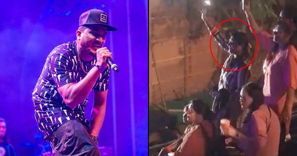 Rapper Divine's Mom Cheered Him On During A Concert With A Mobile Torch