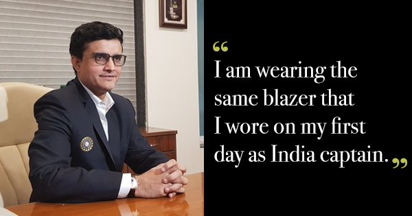 Ganguly Wore Blazer From 2000 For Appointment As BCCI Chief & Twitter Went On A Feels Trip