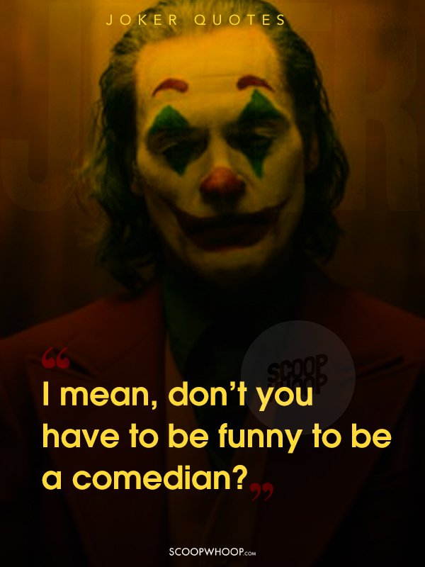 15 Famous Joker Movie Dialogues | 15 Best Joker Movie Quotes