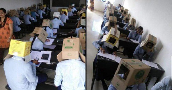 Students In A Karnataka College Made To Wear Cardboard Boxes, In Order ...