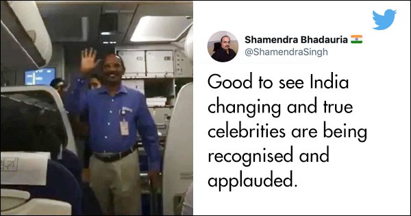 Watch: Beautiful Moment When The Entire Flight Applauded & Cheered On ...