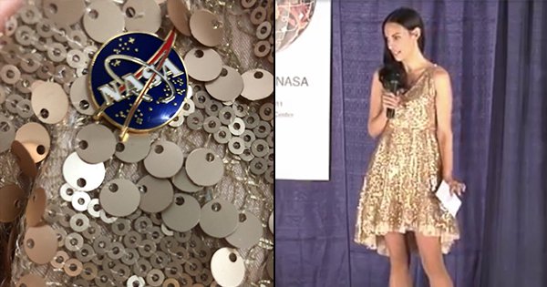 Scientist Wore A Shimmery Dress For Nasa Talk To Show Little Girls ...