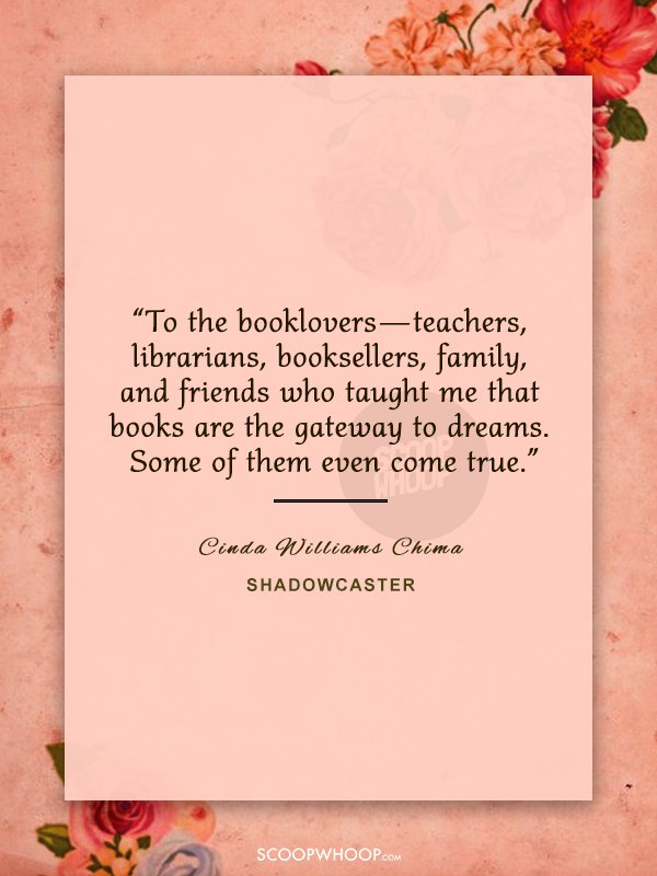 25 Beautiful & Heartfelt Book Dedications