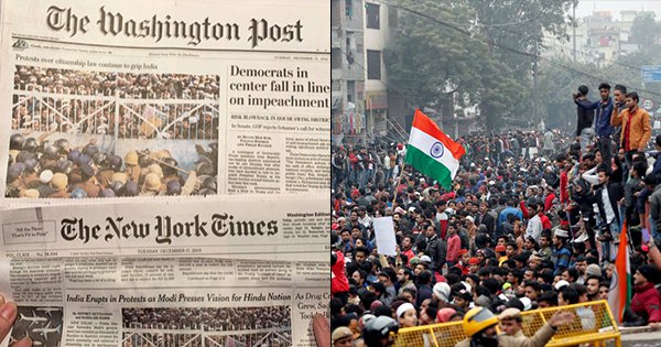 Student Protests Against CAA Make It To The Front Page Of International ...