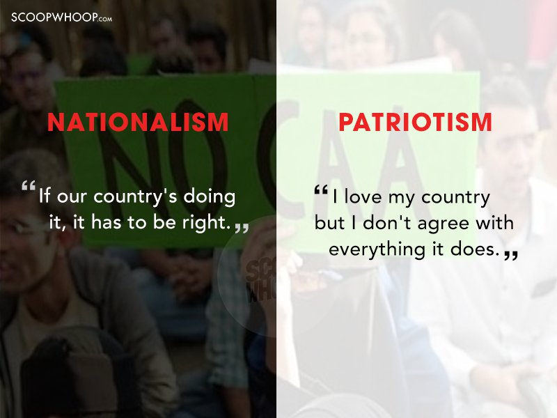 10 Relatable Posters That Differentiate Nationalism Vs. Patriotism In ...