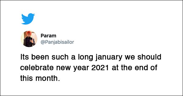 Tweets About The Never-Ending Month Of January