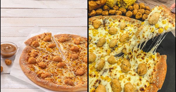 Pizza Hut and KFC Teamed Up In UK To Make Popcorn Chicken Pizza