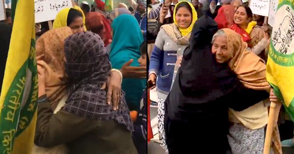 Video Of Shaheen Bagh Women Hugging Sikh Farmers Celebrates The Spirit ...