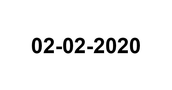 Remember The 2nd Of February, 02-02-2020, The First palindrome Date In ...