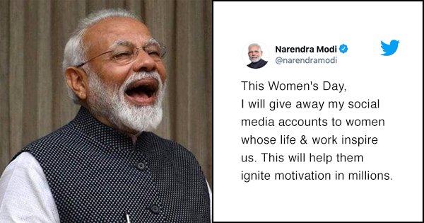 PM Modi Tweets About Handing Over His Social Media Account To ...