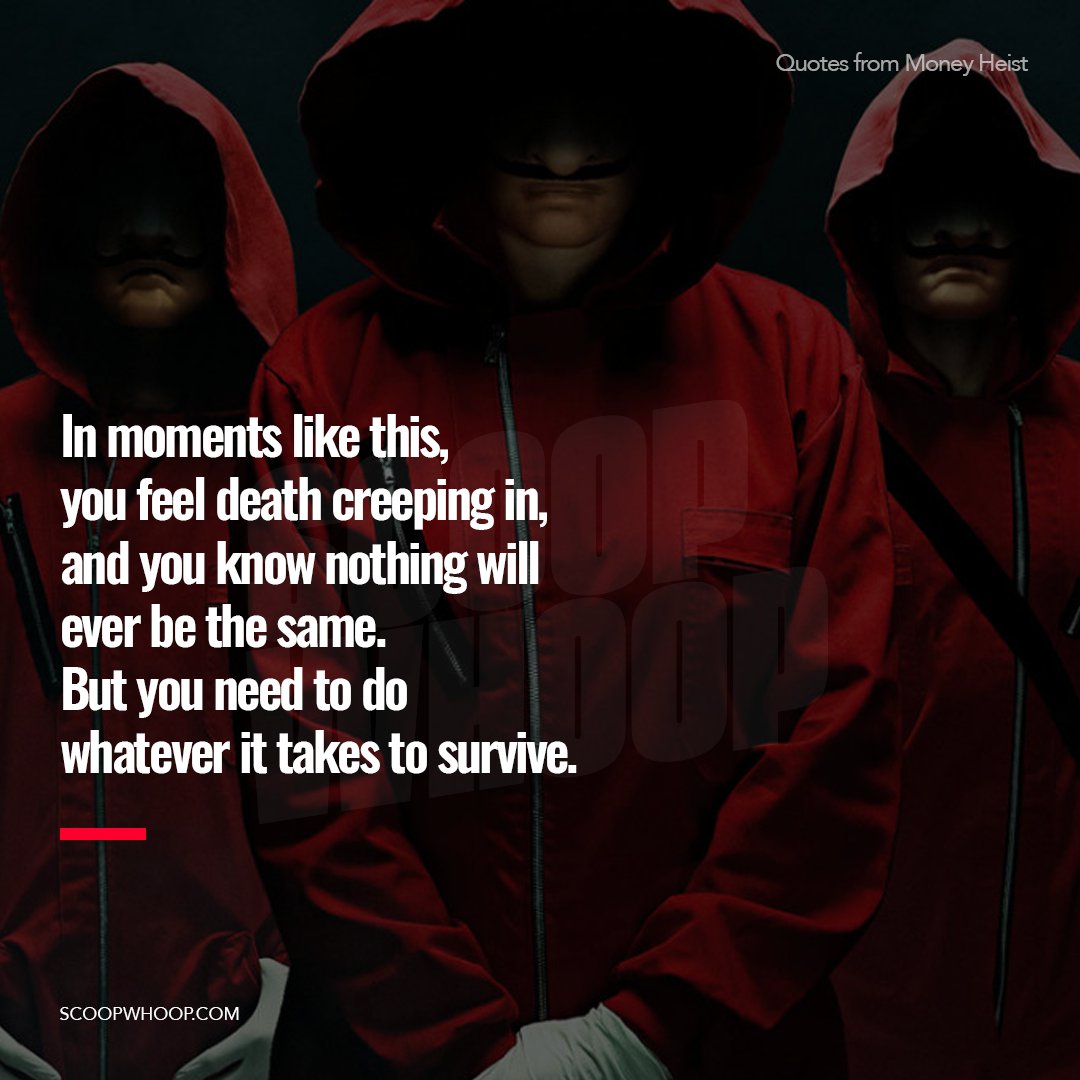 12 Quotes From Money Heist | 12 Best Money Heist Dialogues