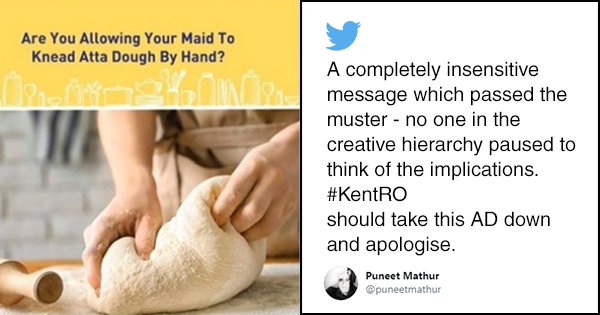 Twitter Slams Kent RO's 'Insensitive, Classist' Ad For Lacking ...