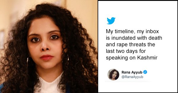 Rana Ayyub Receives Death Threats Over Remarks On Kashmir, Trolls Ask ...