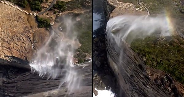 Surreal Video Shows Stunning 'Reverse Waterfalls' That Flow Backwards ...