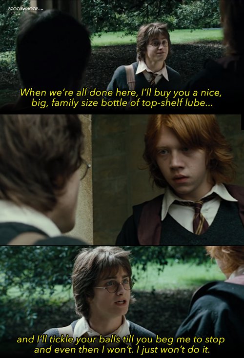 We Swapped The Boys's Very R Rated Dialogues With Harry Potter Cos Kids ...