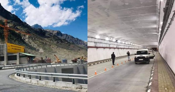 Stunning Pics Of Atal Rohtang Tunnel, The Highest Altitude Tunnel In The World That Opens To Leh