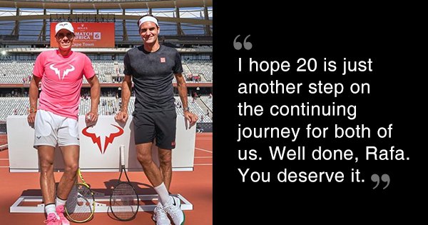 Federer's Post For Rafa Shows They're Friends Before Rivals & That’s ...