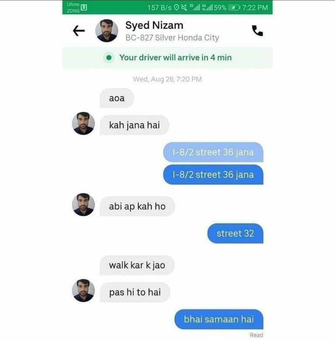 Pakistani Cab Drivers' Savage Responses Are Winning The Internet