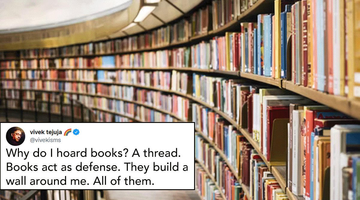 Twitter User Answers Why We Hoard Books