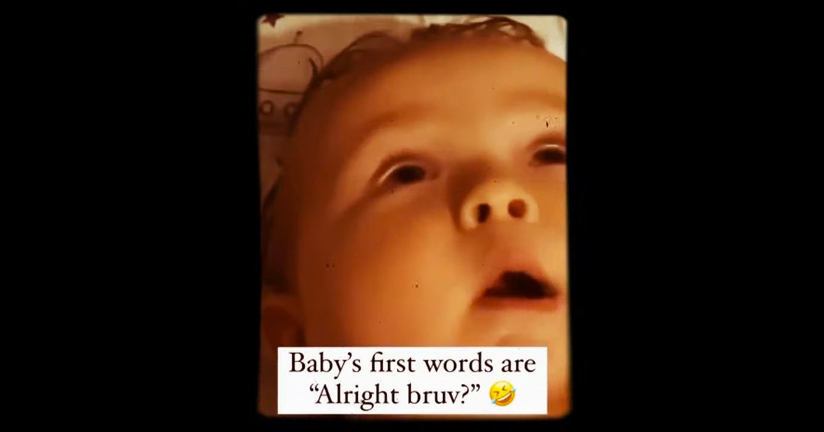 Not 'Mummy' Or 'Papa', This Baby's First Words On Video Were 'Alright Bruv'