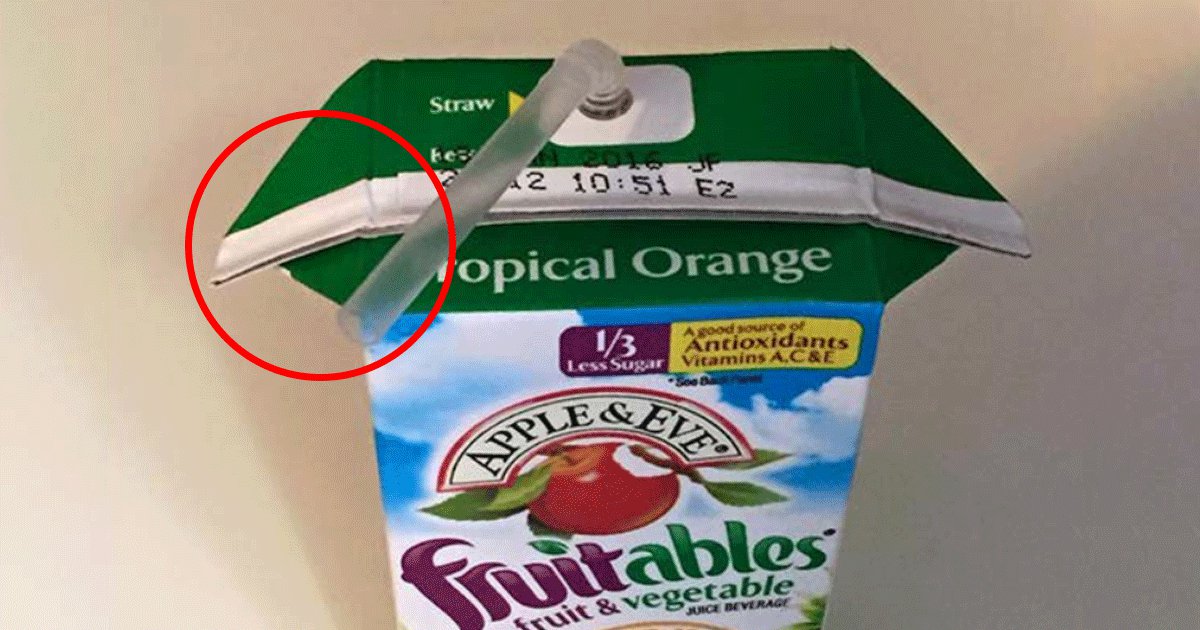 Here's Why Paper Juice Boxes Have Triangular Flaps On Both Sides, They ...