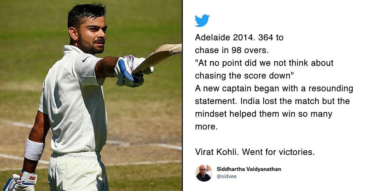 Virat Kohli Set The Tone For Indian Cricket For 7 Years With One Line ...