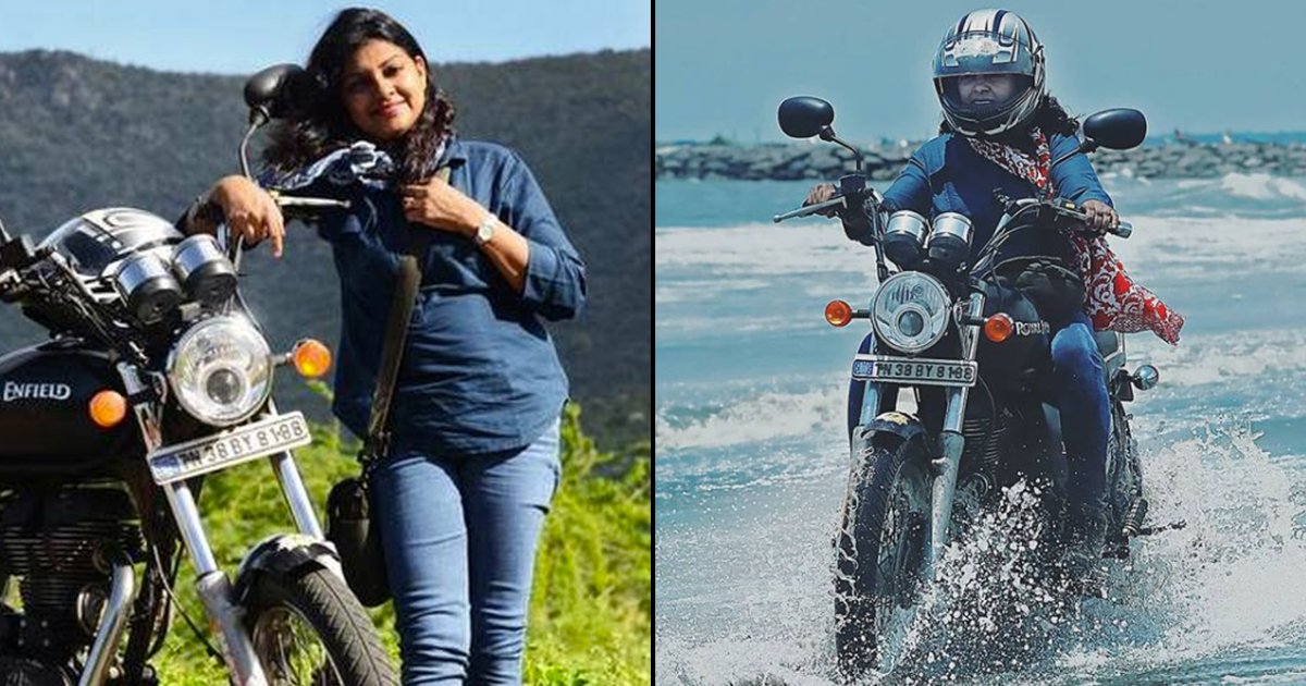 Meet Mini Augustine, The 56-Year-Old Biker Traveling All Over India ...