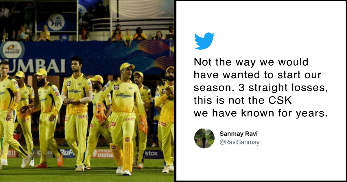 Fans Urge CSK To Hear The Wake Up Call After They Lose 3 Matches In A Row