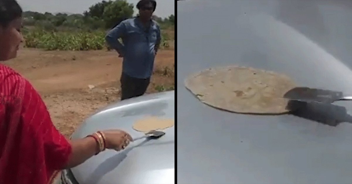 On Video, Woman Cooks Roti On A Car's Bonnet As Severe Heatwave Grips India