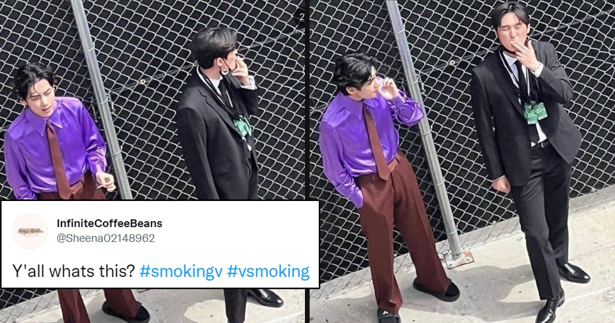 ARMY Stands Divided After Photos Of BTS' V Smoking Outside Grammys 2022 ...
