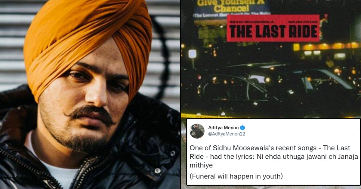 Fans Spot Eerie Coincidence Between Sidhu Moose Wala's Songs & His Death