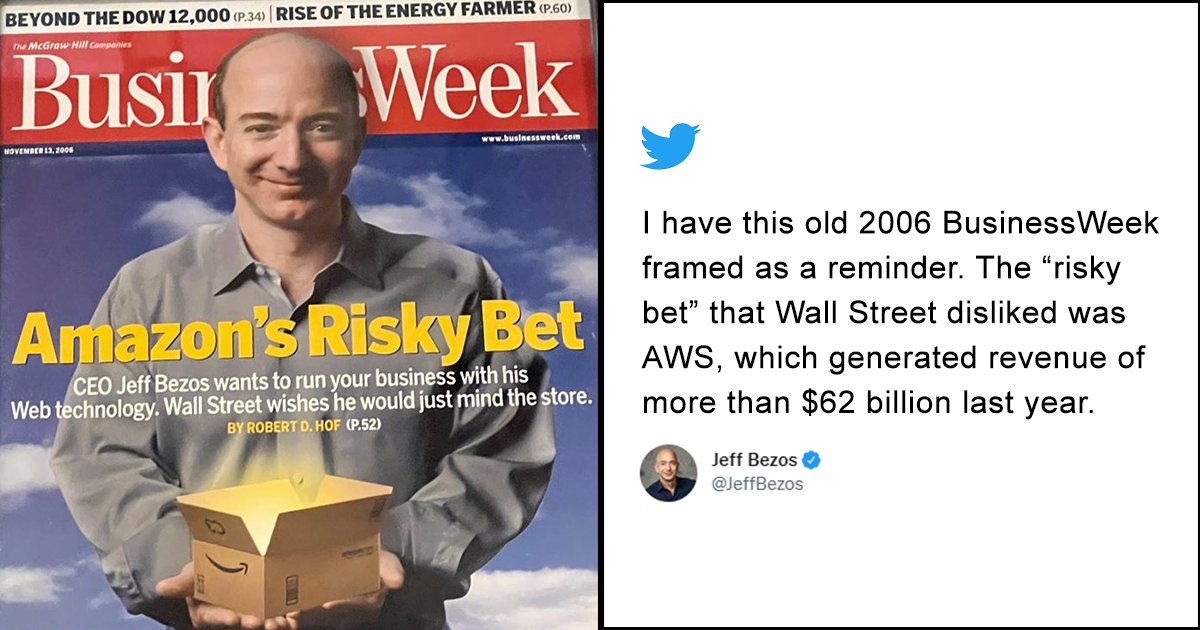 Jeff Bezos Shared A Throwback Magazine Cover Criticising Amazon