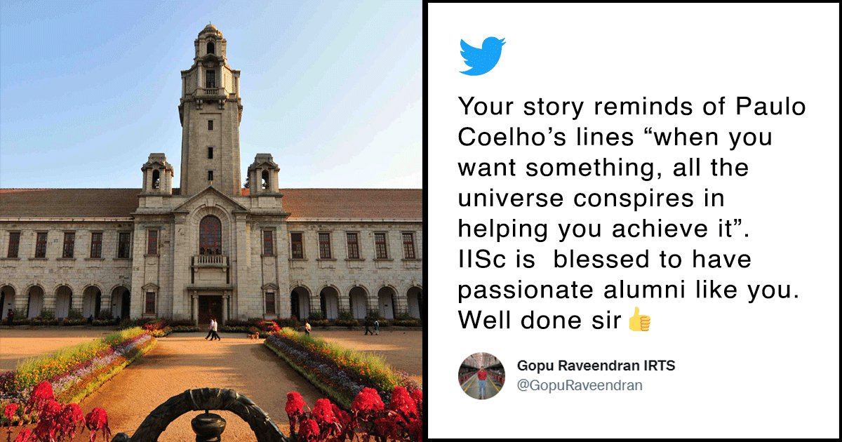 Twitter Thinks This Professor's Story Of Making It To His IISc ...