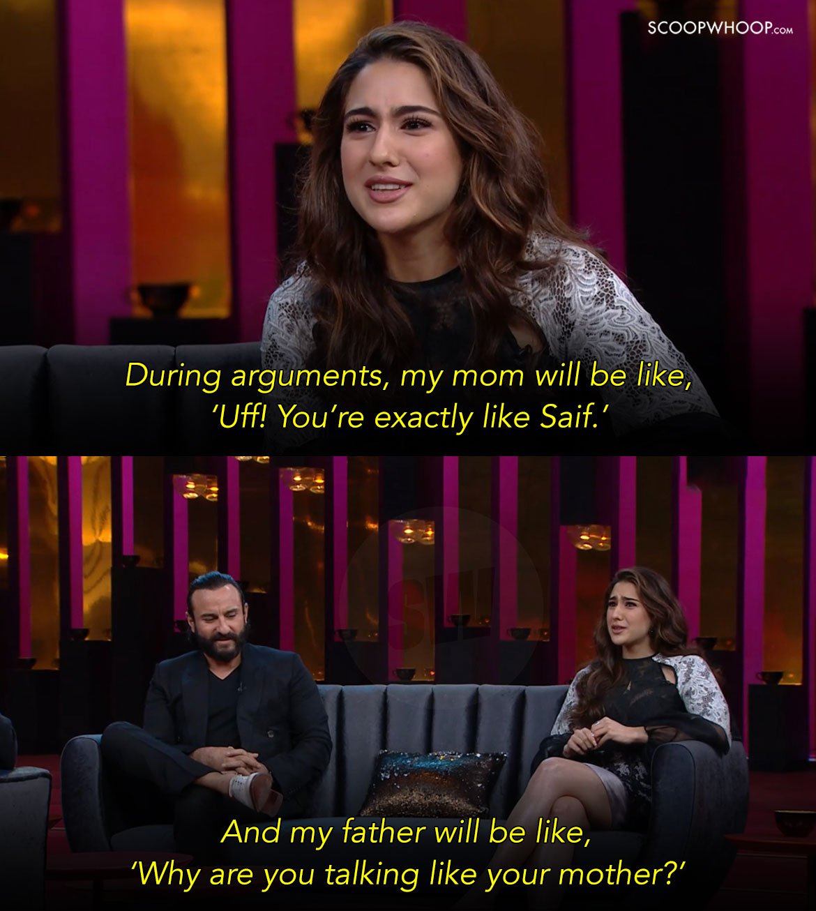 Father-Daughter Moments From Sara & Saif Ali Khan Episode In Koffee ...